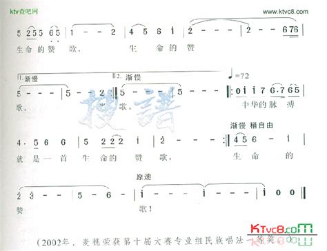 脉搏简谱 麦穗演唱 简谱网