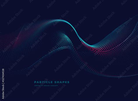 simple abstract particle wave vector tube stock vector adobe stock