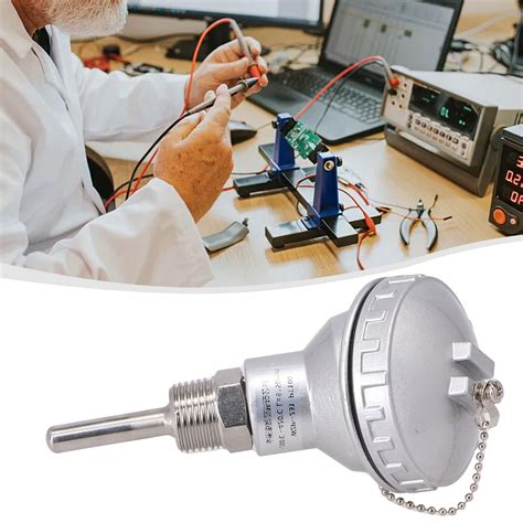 Rtd Pt100 Temperature Sensor Probe 1 2 Npt Thread Thermocouple Terminal Head Fabricating