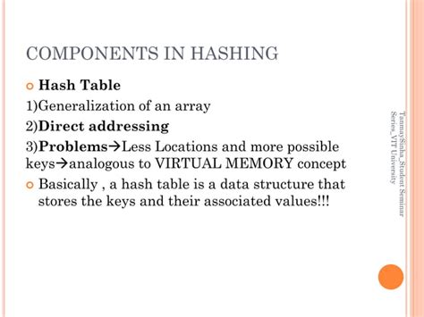 Application Of Hashing In Better Alg Design Tanmay Ppt