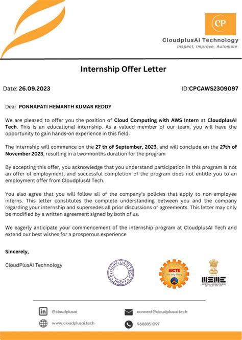 Cloudcomputing Aws Internshipexcitement Innovationjourney