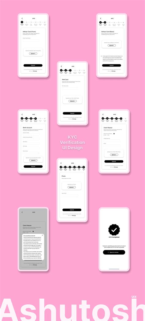 Kyc Verification Ui Design Behance