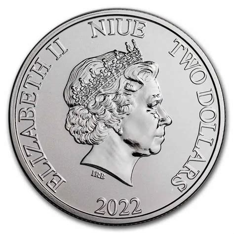 2022 Niue 1 Oz Silver 2 Star Wars Darth Vader Slight Toning Idc