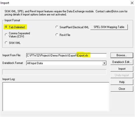 Skm Software Help Desk Exportimport In Excel Knowledge Base