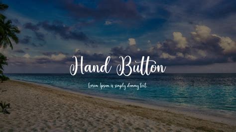 Hand Button Font Download Free For Desktop And Webfont