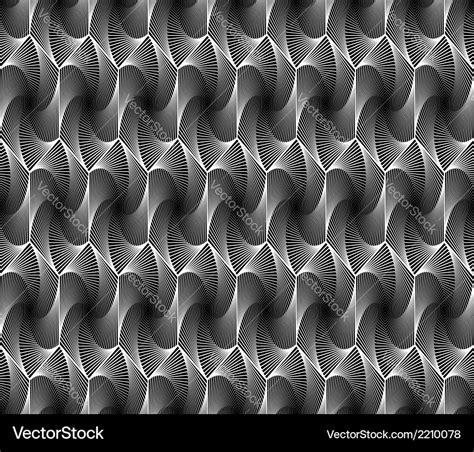 Design Seamless Monochrome Hexagon Pattern Vector Image
