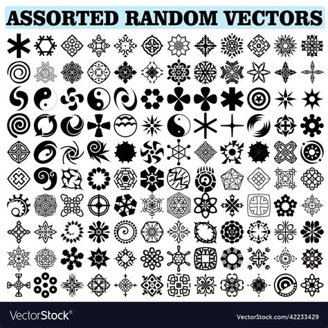 Set Of Assorted Geometric Random Shapes Royalty Free Vector