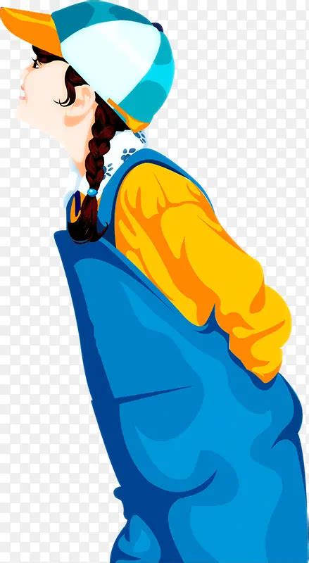 创意海报卡通戴帽女孩png图片素材下载图片编号yrvbnprz 免抠素材网