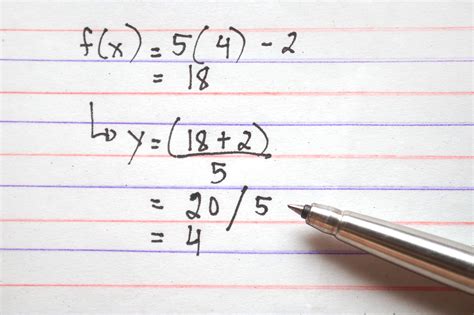 How To Algebraically Find The Inverse Of A Function 5 Steps