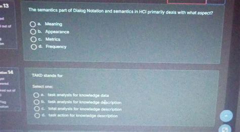 13 The Semantics Part Of Dialog Notation And Semantics In Hci Primarily
