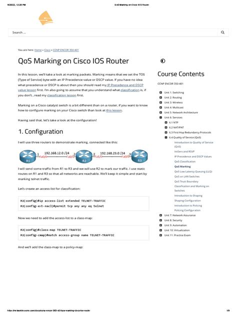 Qos Marking On Cisco Ios Router Pdf