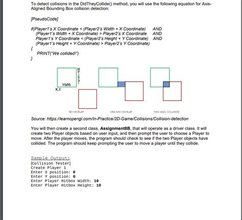 Solved Assignment 8b Hit Boxes Part 2 Back In Assignment