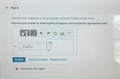 Solved Member AB Has The Angular Velocity WAB Rad S And Chegg