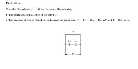 Solved Consider The Following Circuit And Calculate The Chegg