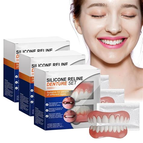 Silicone Reline Denture Set Silicone Dentures Silicone Soft Dentures Repair Silicone Restyle