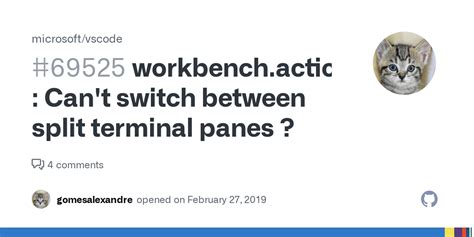 Workbenchactionnavigate Cant Switch Between Split Terminal Panes · Issue 69525