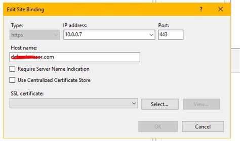 Iis Centralized Certificate Store Not Using Certificate When Loading In