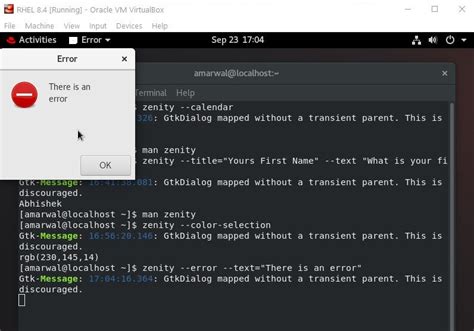 Zenity Command In Redhat Linux Various Commands For Zenity With Output