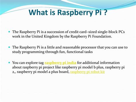 Ppt Raspberry Pi In India Robomart Powerpoint Presentation Free Download Id 7323588