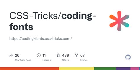 Github Css Trickscoding Fonts Coding Fontscss