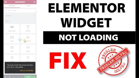 How To Fix Elementor Widget Panel Not Loading Solve Problem Without
