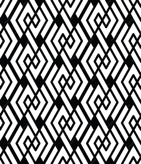 Premium Vector Monochrome Visual Abstract Textured Geometric Seamless