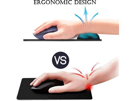 Tapete Rato Elkuaie Ergonômico Com Gel Wortenpt