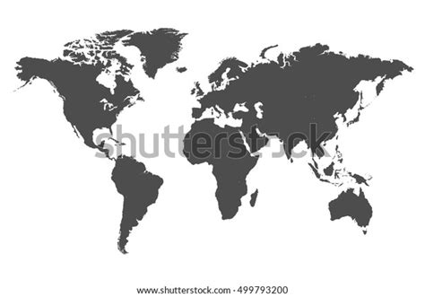 World Map Illustration Isolated On White Stock Vector Royalty Free Shutterstock