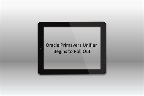 Oracle Primavera Unifier Prescience Technology
