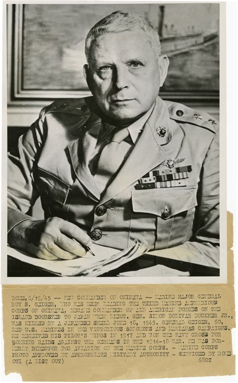 General Roy Geiger Usmc