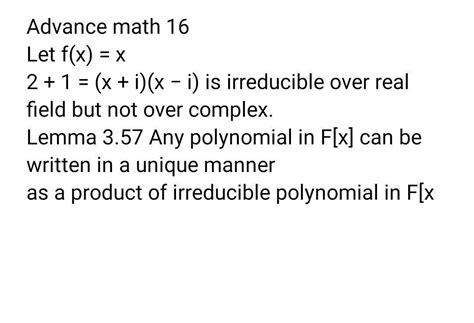 solved advance math 16 let f x x 2 1 x i x i