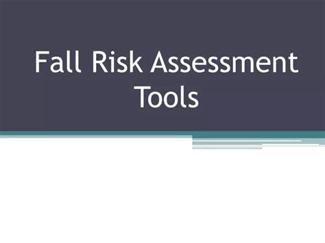 ppt fall risk assessment tools powerpoint presentation id 2206932