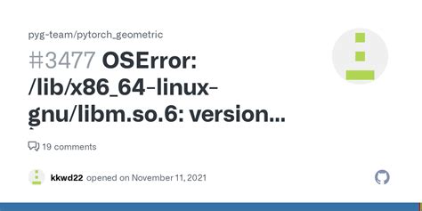 OSError Lib X Linux Gnu Libm So Version GLIBC Not Found Required By Home User