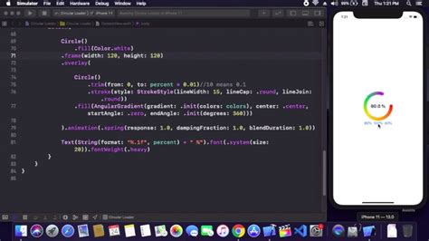 circular loader in swiftui custom circle in swiftui custom animation in swiftui youtube
