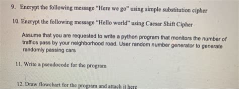 Solved 9 Encrypt The Following Message “here We Go Using