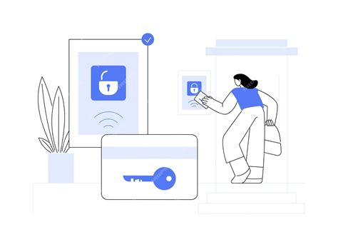 Premium Vector Access Control System Abstract Concept Vector Illustration