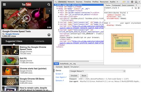 Chrome DevTools Now Lets You See How Websites Behave On Mobile Devices