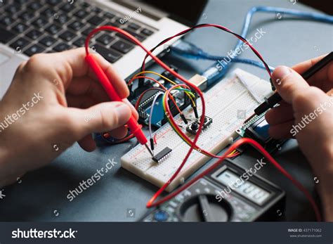 Single Board Microcontroller Testing Closeup Electrical Stock Photo Shutterstock