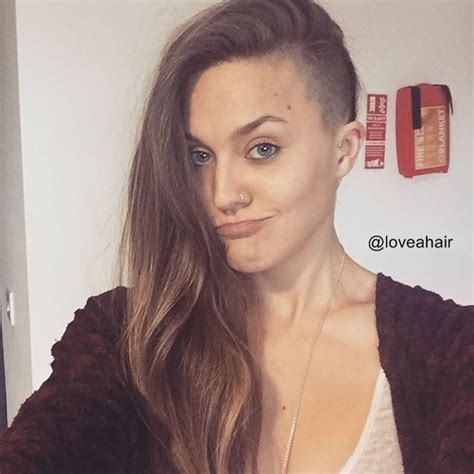 Sidecut Half Shaved Hair Long Hair Styles Womens Hairstyles