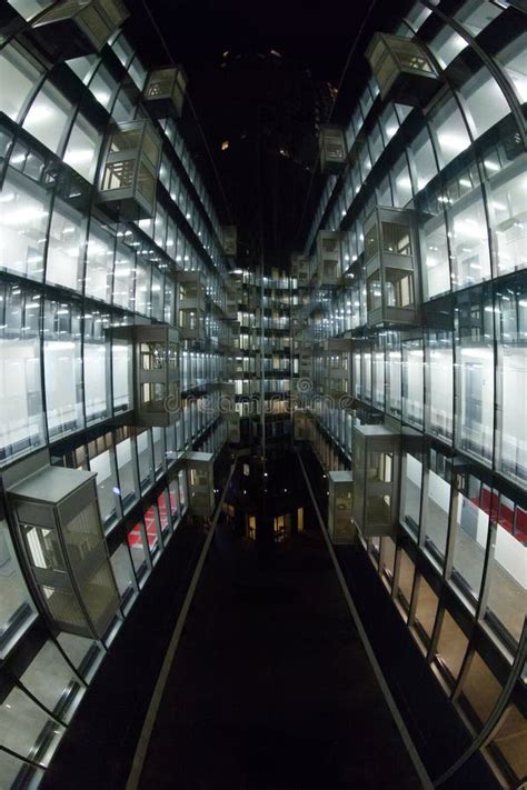 Beautiful Illuminated Windows With Relfection In Stock Image Image Of High Design 318347309