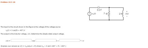 Solved The Input To The Circuit Shown In The Figure Is The