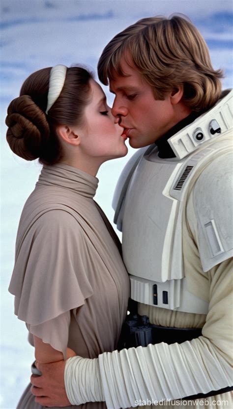 Luke Skywalker Kisses His Sister Leia Prompts Stable Diffusion Online