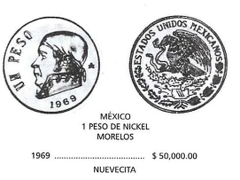 ¿cuántas Versiones De Monedas De Un Peso Morelos 1969 1983 Existen Y