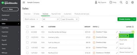 how to create and email recurring invoices in quickbooks online