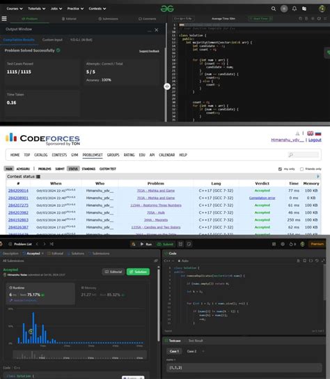 Himanshu Yadav On Linkedin Drgviswanathan 100daysofcode Leetcode Codeforces Geeksforgeeks