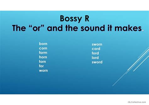 R Controlled Syllable English ESL Powerpoints