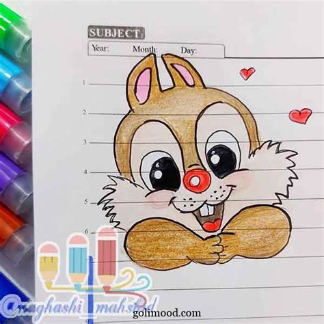 نقاشی برای دفتر املا کلاس اول ” 2025؛ طرح‌هایی که خیلی آسونه و خیلی هم