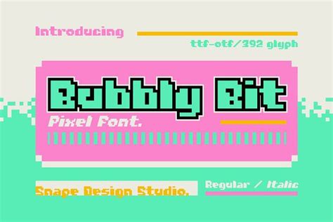 Fun Retro Collection Of Pixel Fonts