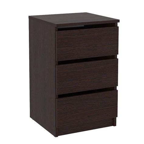 ᐉ Тумба приліжкова Компаніт ПКТ 11 3 висувних ящика 40х40х64 см Венге темний • Краща ціна в