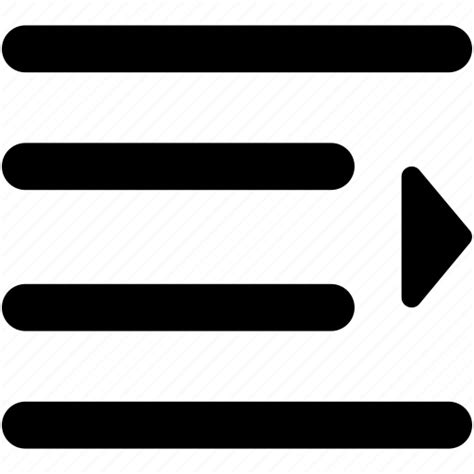 Align Left Alignment Sorting Text Text Lines Icon